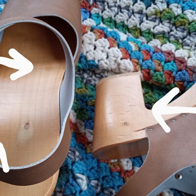 Leather Clogs With Studs Wooden Clogs Women Clogs Shoes With Studs ...