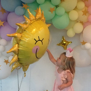 SUNSHINE Balloon - Giant Sun Mylar Balloon - Sunshine Party Decoration ...
