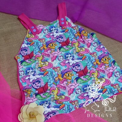 Dungaree Dress Sewing Pattern PDF, Baby Dress Pattern, Girl Sewing ...