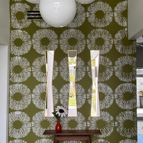 Lyndhurst Tile Stencil - Cement Tile Stencils for Painted Floor Tiles ...