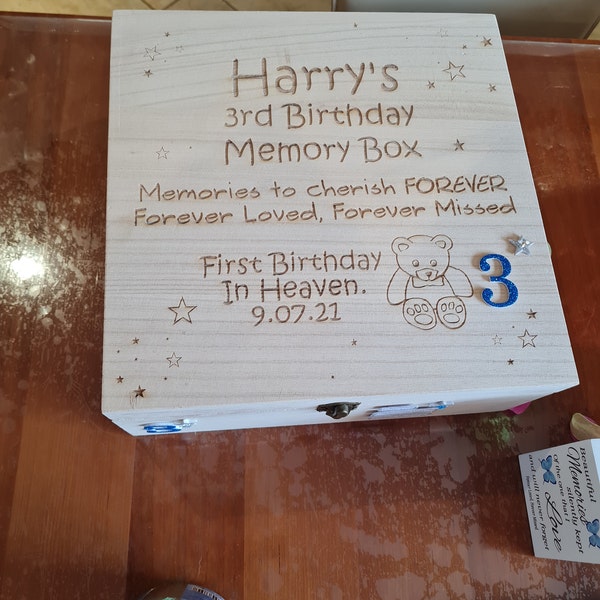 Birthday Memory Box Memories Personalised Gift 18th 21st 30 40 50 Time ...