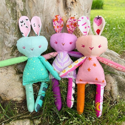 Baby Bunny Sewing Pattern PDF Make an Easter Bunny Doll / Stuffed ...