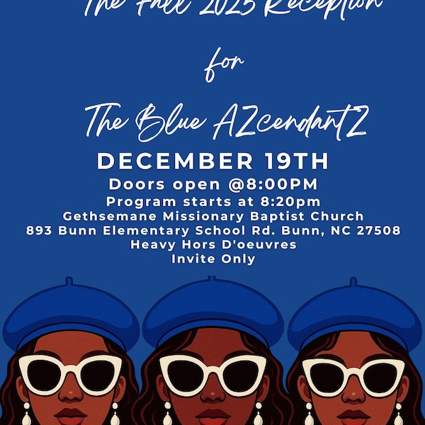 Sorority Invitation Template: Editable Event Flyer Zeta Phi Beta (canva ...