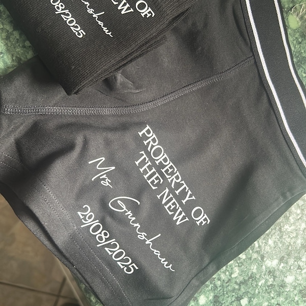 Groom Gift Grey Boxers and Bag Set, Property of the New Mrs Groom ...