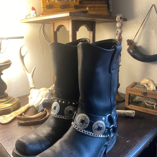 RED HOT Western Cowboy Boot Straps - Etsy