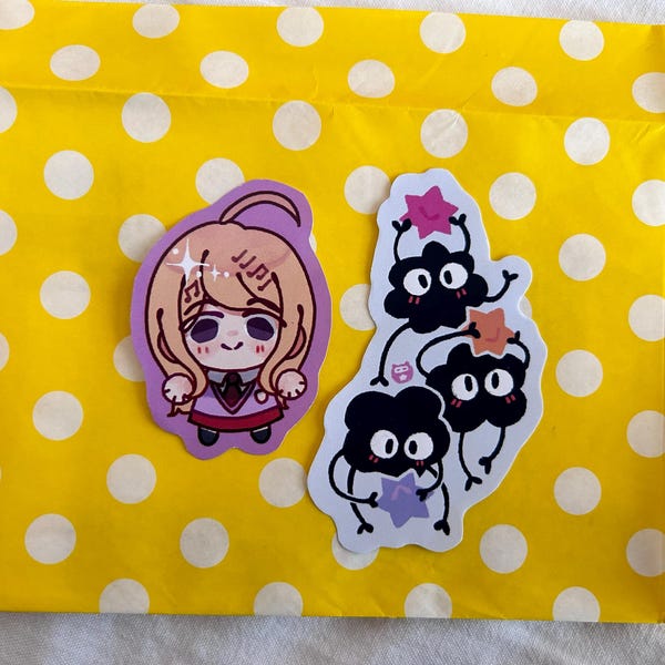 OMORI Silly Character Sticker Skrunkly OMORI, Aubrey, Kel, Hero, Mari ...