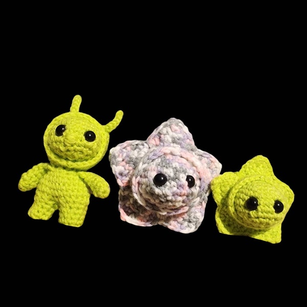 Mini Stress Ball Buddies Outer Space Crochet Pattern Bundle – 6 Pack ...