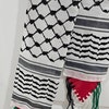 Original Palestinian Keffiyeh Jordanian Hatta Black and White Koofiya ...