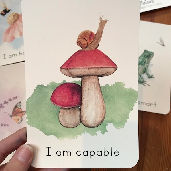 Nature Themed Affirmation Cards for Kids | Homeschool Nature Study ...