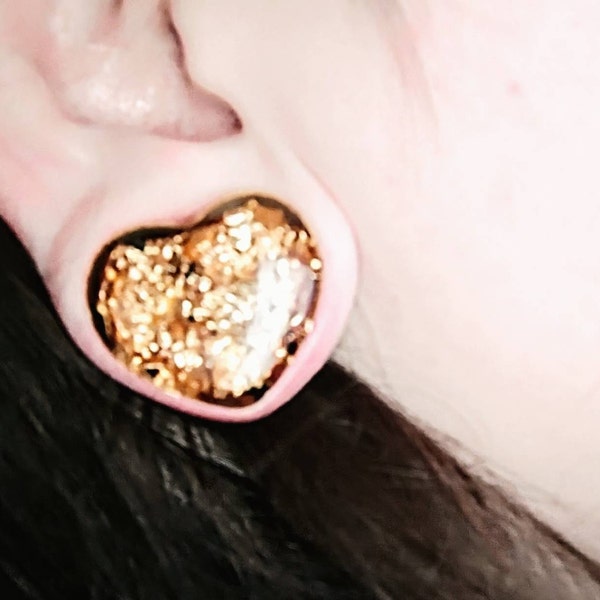 Purple Alien Dropz Teardrop Ear Plugs Gauges Tunnels Soft Silicone ...