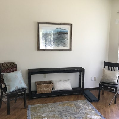 60 Black Farmhouse Console Table - Etsy