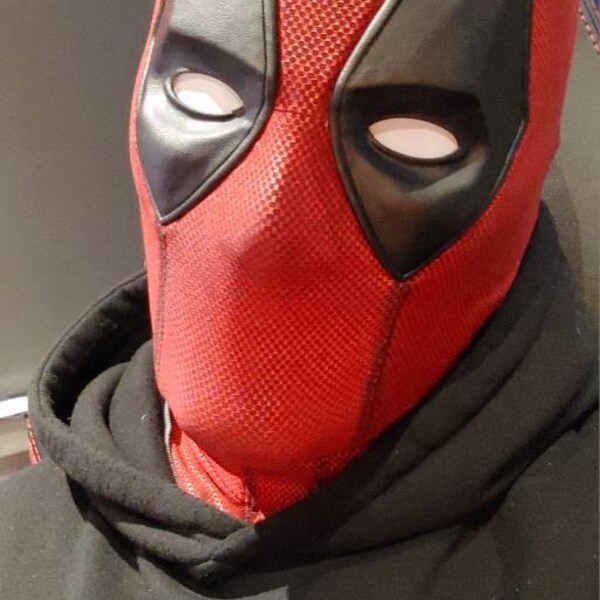 Deadpool Costume Cosplay Mask With Screen Printed Fabric and Magnetic ...