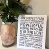 Inspirational Print Powerful Beyond Measure. Marianne Williamson Nelson ...