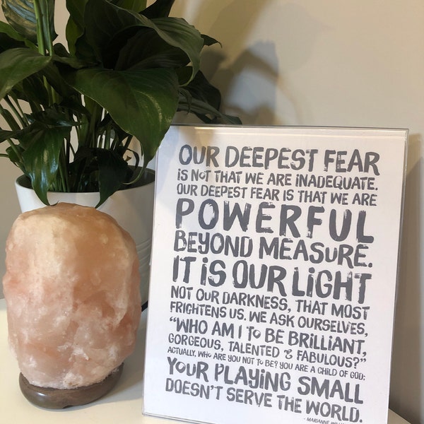 Inspirational Print Powerful Beyond Measure. Marianne Williamson Nelson ...