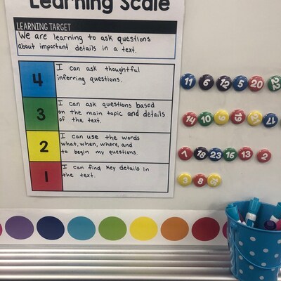 Rainbow Perpetual Calendar 1numbers 1-31-magnets-days of the Month - Etsy