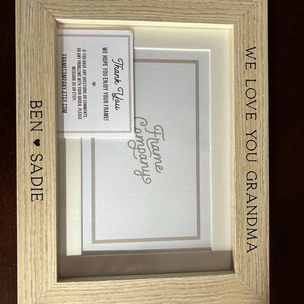 In Loving Memory Personalized Memorial Picture Frame in Memory of Loss ...