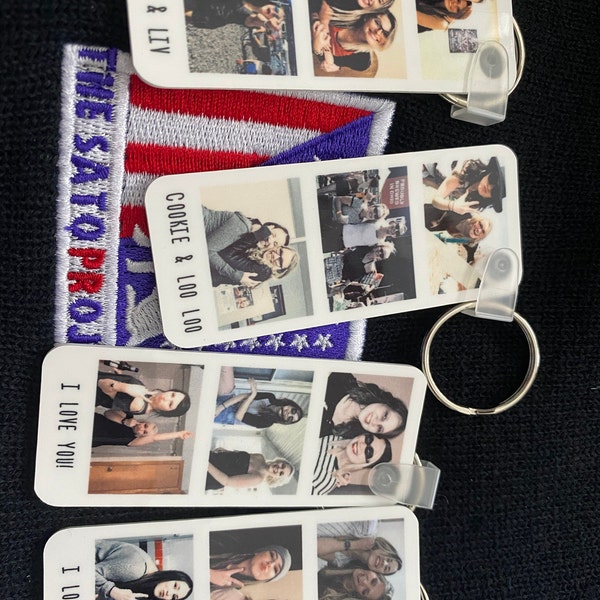 Personalised Photo Strip Keyring - Etsy UK