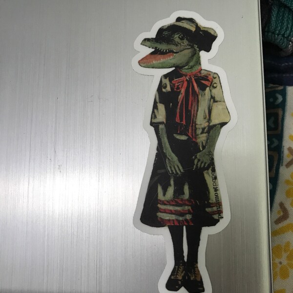 Alligator Sticker, Weird Unique Waterproof Durable Vinyl Stickers ...