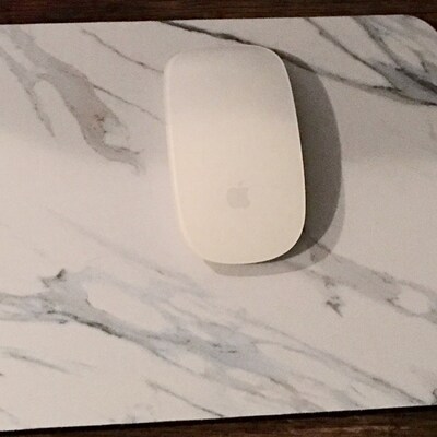 Mouse Pad White Marble Mouse Pad Marble Mouse Pad Office Mouse Pad ...