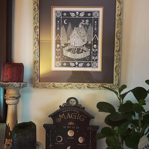 Death Plan 5x7 Archival Dark Art Print Death Positive Ink Illustration ...