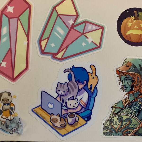 Vinyl Sticker Working From Home With Cats - Etsy