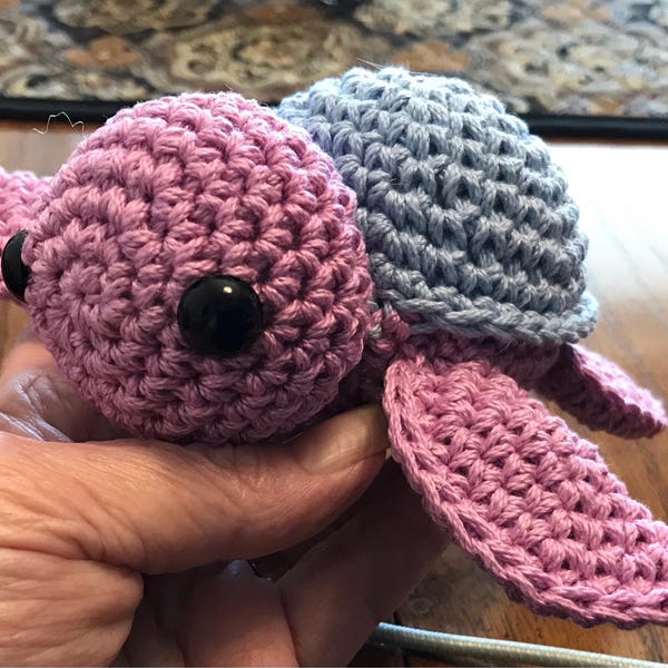 Crochet Mini Turtle Pattern PDF Download Beginner Friendly Amigurumi ...