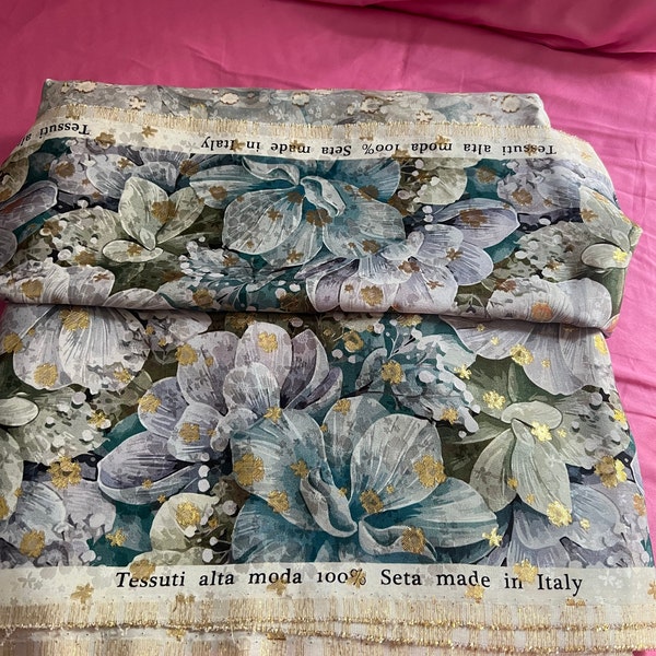 Italian Silk Blend With Viscose, Slightly Shiny, Silk Look, Animal ...