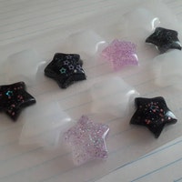 Small Bubble Star Resin Mold Flexible Plastic Resin Molds Stars Star ...