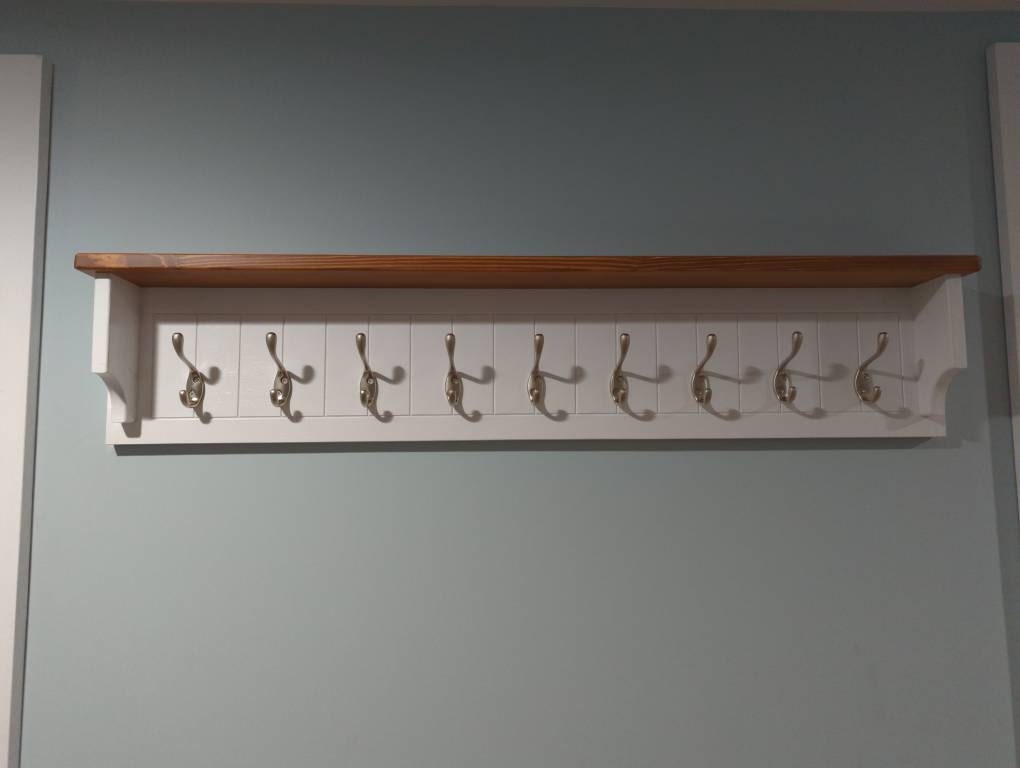 Coat Rack Wall Mount Entryway Shelf | Etsy