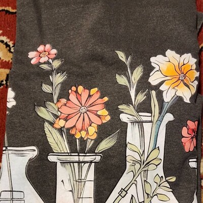 Chemistry Floral Beakers Mouse Pad, Laboratory Science Medical Lab ...