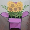Sunflower Box Card SVG Template. Pop-up Box Card. Pop-up Greeting Card ...