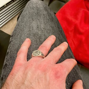 Pi Symbol Signet Ring, Sterling Silver Signet Ring, Pi Ring, Graduation ...