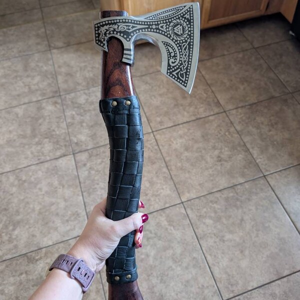 Beautiful Custom Handmade Viking Forged Axe, Groomsmen Gift , Birthday ...