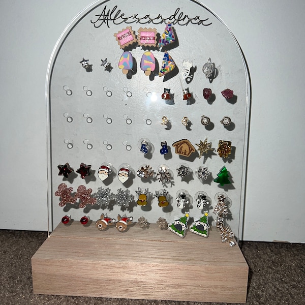 Personalised Earring Stand, Earring Display Stand, Jewellery Stand ...