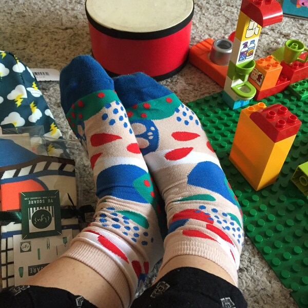 Deforestation Light Yellow Unisex Crew Socks | Patterned Socks ...