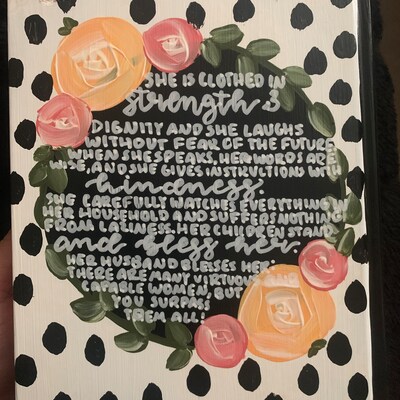 Painted Bible, Hand Painted Bible, Hand Painted Journaling Bible-niv ...