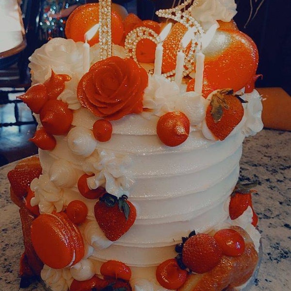 New 5 Gold Crystal Bling Rhinestone NUMBER 13 Thirteen Cake Topper 13th ...