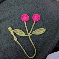Crochet Branch Pattern. Crochet Twig Tutorial. Flower Applique Pattern ...