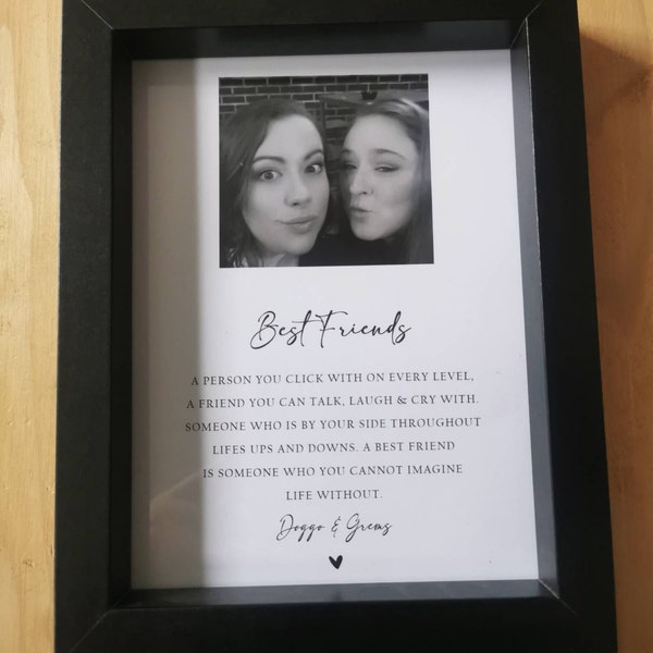 Personalised Best Friend Print, Best Friend Gift, Friendship Gift ...