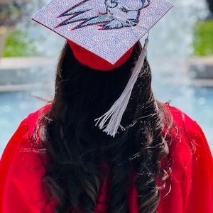 CUSTOM Barbie Jeweled Graduation Cap Topper College Graduation High ...