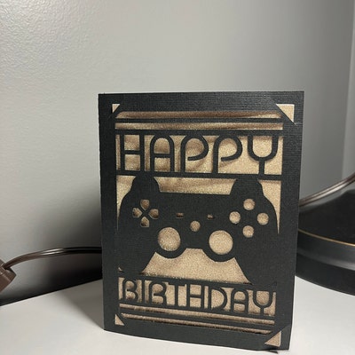 Happy Birthday Game Controller Svg Card Snes. Digital File - Etsy UK