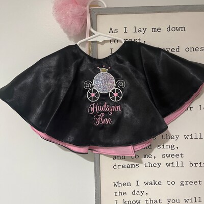 Personalized Embroidered Pageant Cape Makeup Cape Hair Cape - Etsy