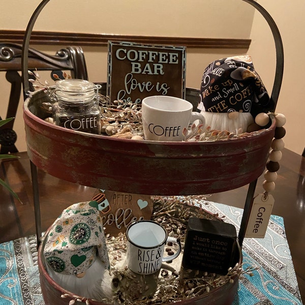 Mini Coffee Mugs for Tiered Tray Decor | Coffee Bar Tier Tray Decor ...