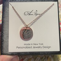 Family Initial Necklace, Personalized Hand Stamped Jewelry, Stainless ...