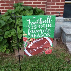 Personalized Garden Flag, Football Flag, Football Garden Flag, Football ...