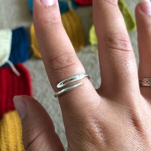 Silver Sewing Needle Ring - Etsy