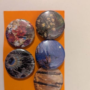 Artbook Upcycling Button (PACK OF 5) - Etsy