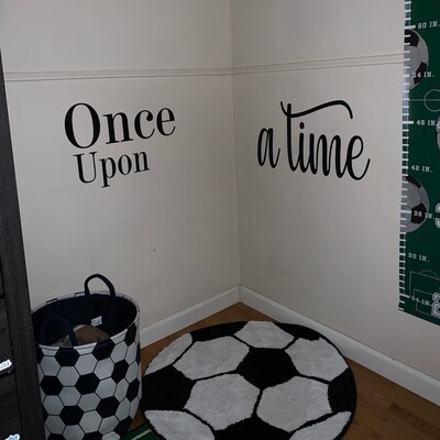 Once Upon A Time Wall Sticker Decal Vinyl Stencil Word Quote DIY Vinyl ...