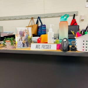 Trendy Teacher Desk Plate Custom Classroom Decor - Etsy