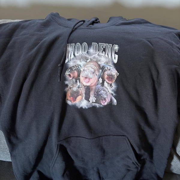 3 Moon-deng Baby Hippo Meme Funny Cute Hippopotamus T-shirt, Bouncy Pig ...